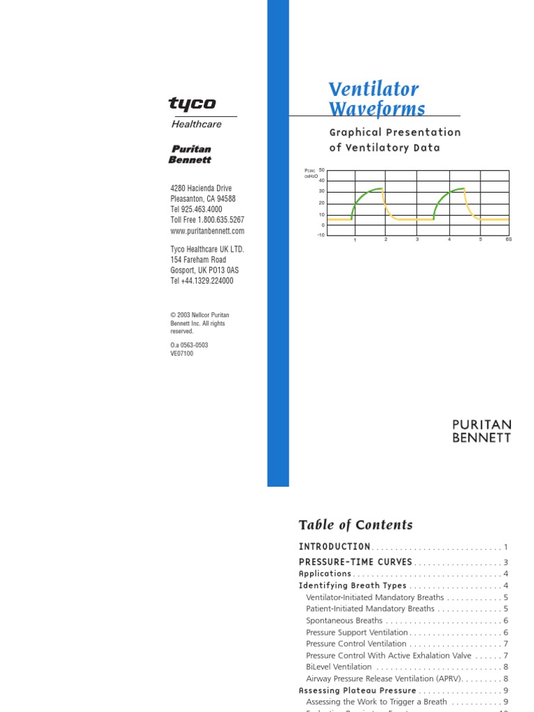 Waveform Pocket Guide BENNETT | PDF | Pulmonology | Breathing