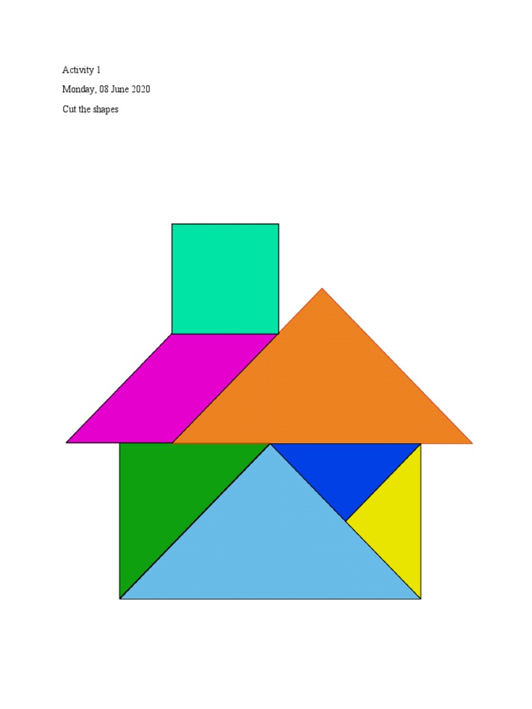 Activity 1 Monday, 08 June 2020 Cut The Shapes | PDF