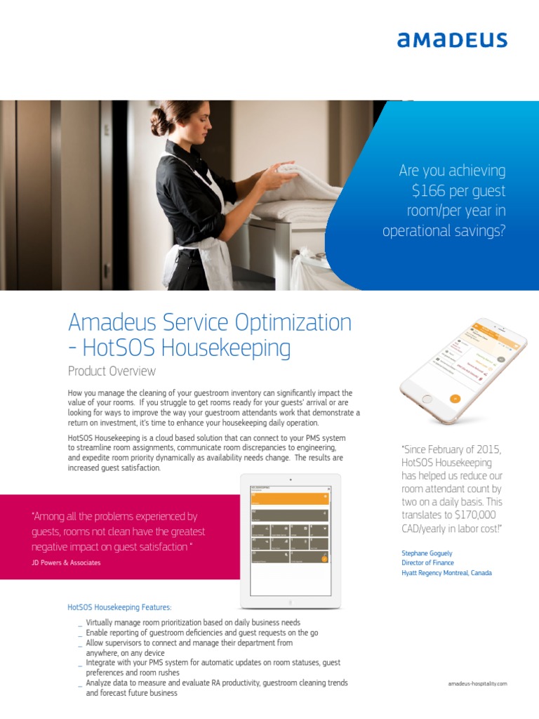 Product Overview - HotSOS Housekeeping | PDF | Inventory | Business