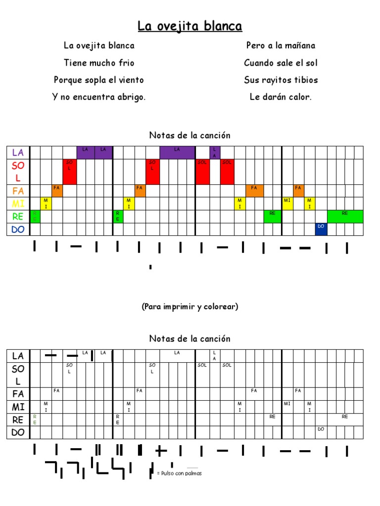 La Ovejita Blanca Hoja de Trabajo | PDF