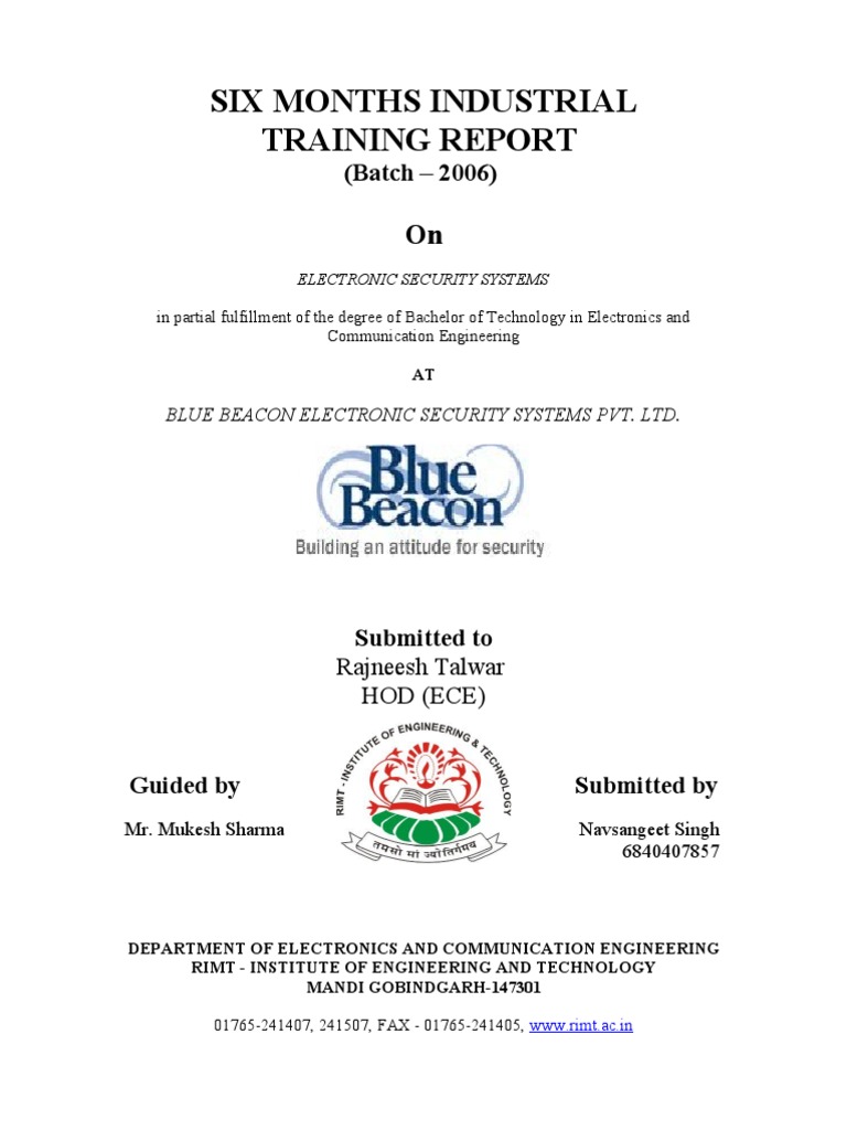 Blue Beacon | PDF | Infrared | Electrical Engineering