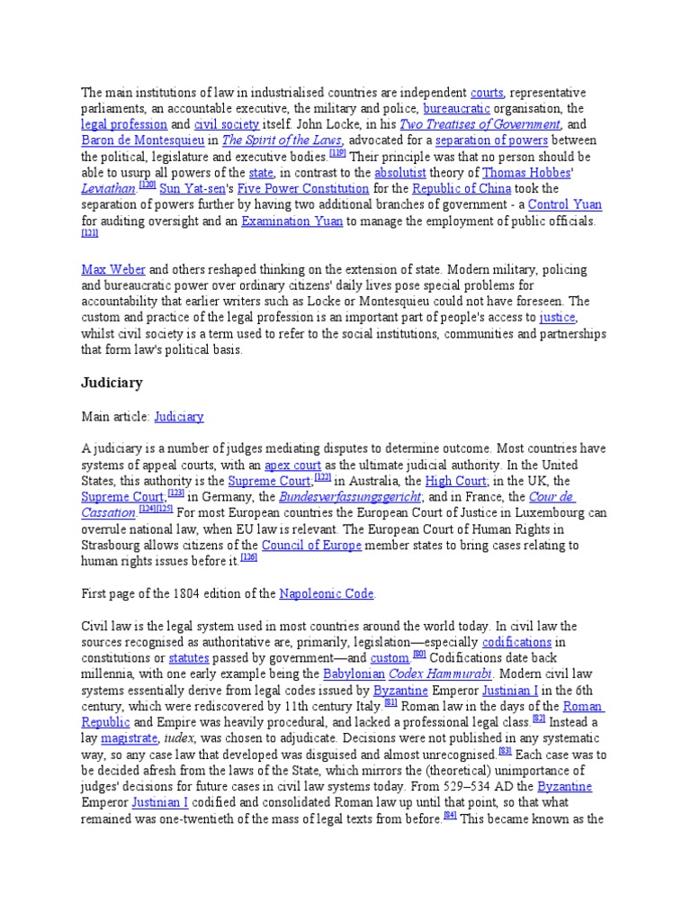 The Evolution of Legal Systems: An Overview of the Development of Civil ...