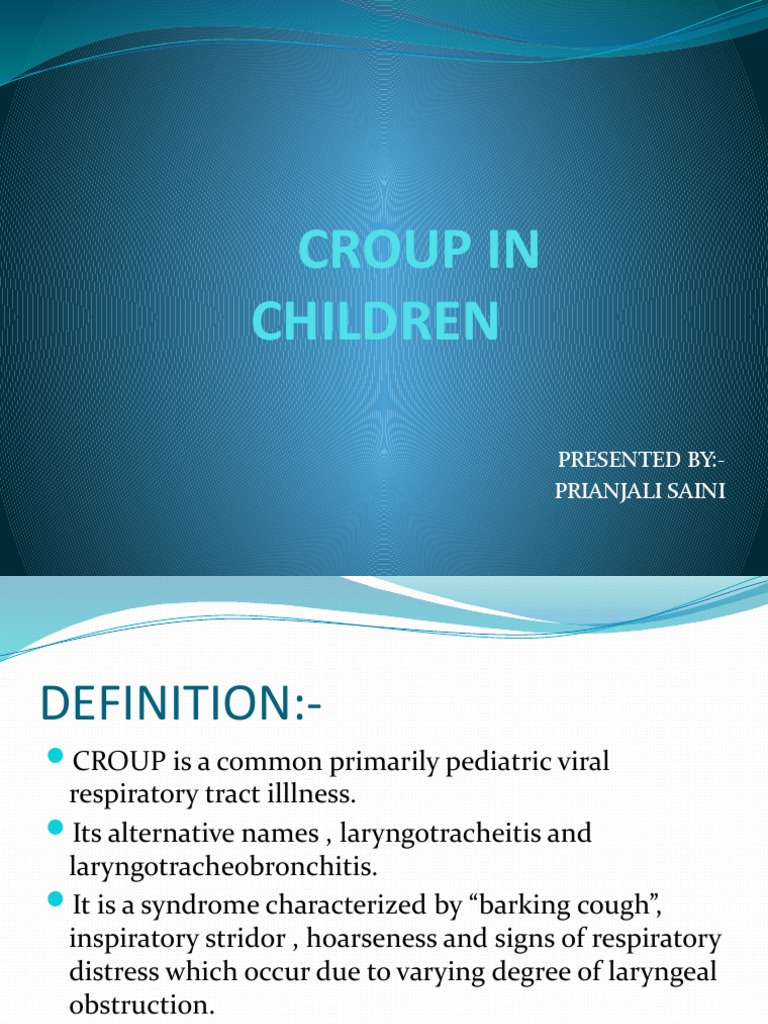 Croup in Children | PDF