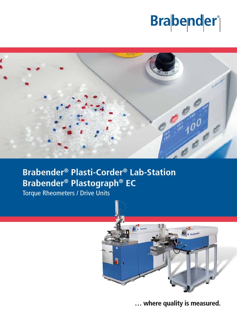 Brabender Plasti-Corder Lab-Station Brabender Plastograph EC | PDF ...