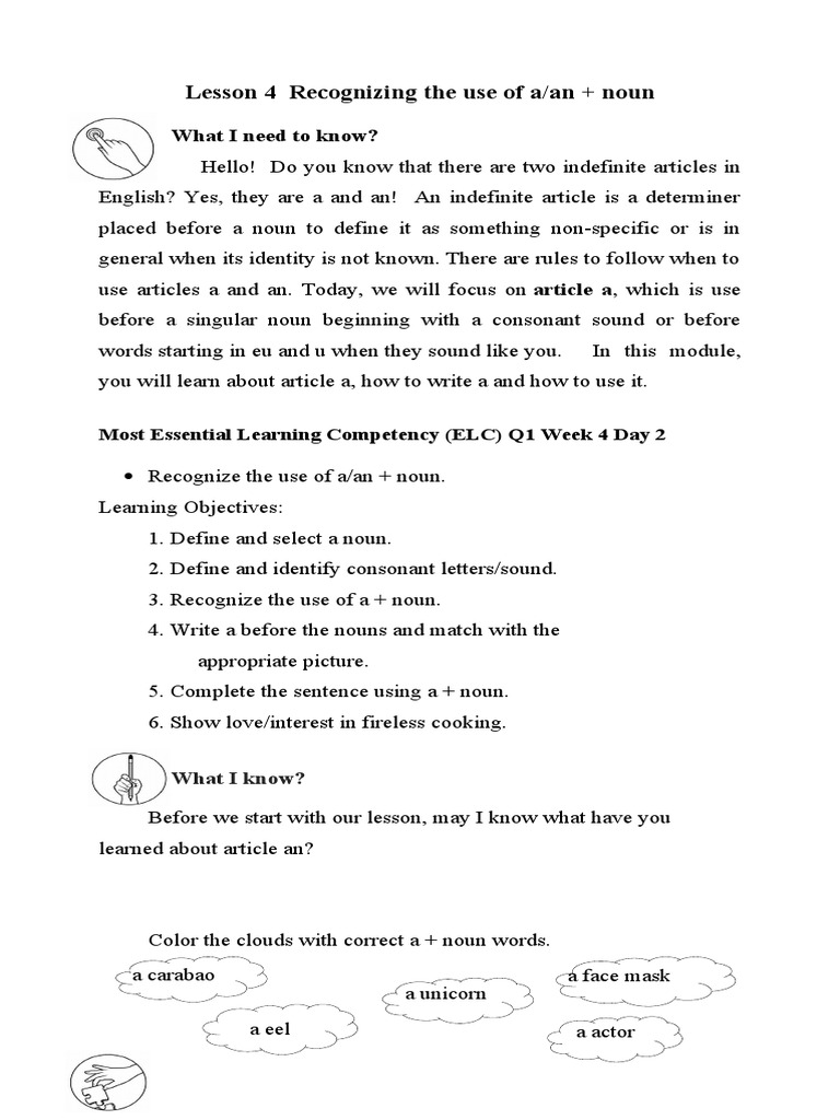 Sim - English 2 Q1W4D2 - G. Refuelo | PDF | Noun | English Language
