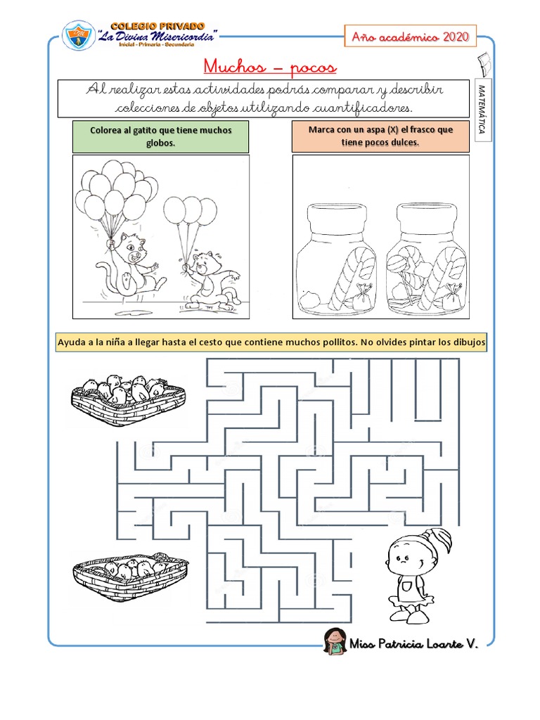 Actividades de Muchos y Pocos para Niños | PDF