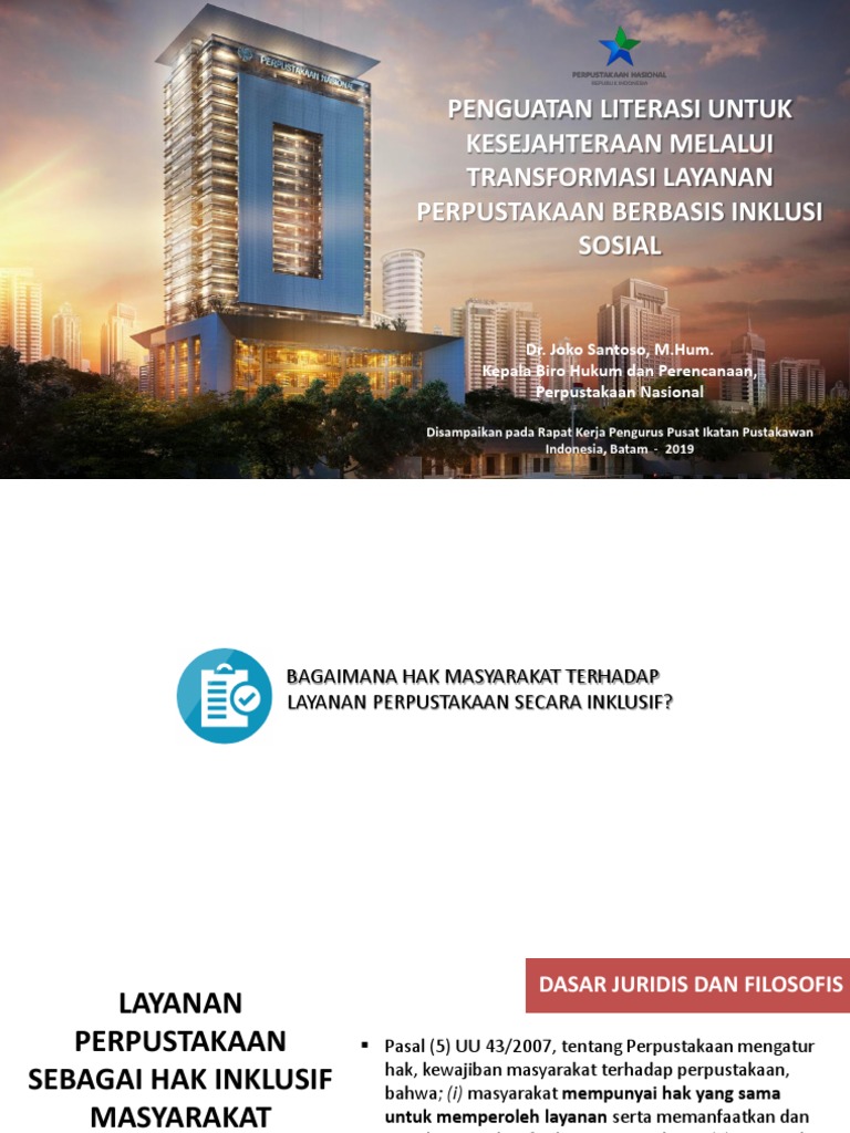 04 - Transformasi Layanan Perpustakaan Berbasis Inklusi Sosial | PDF