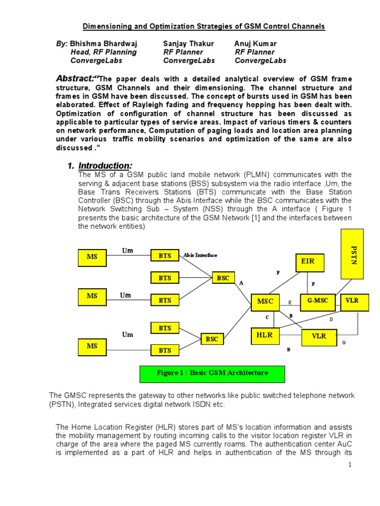 GSM Frame Structure-Finalwith Graphs | Networks | Telecommunications ...