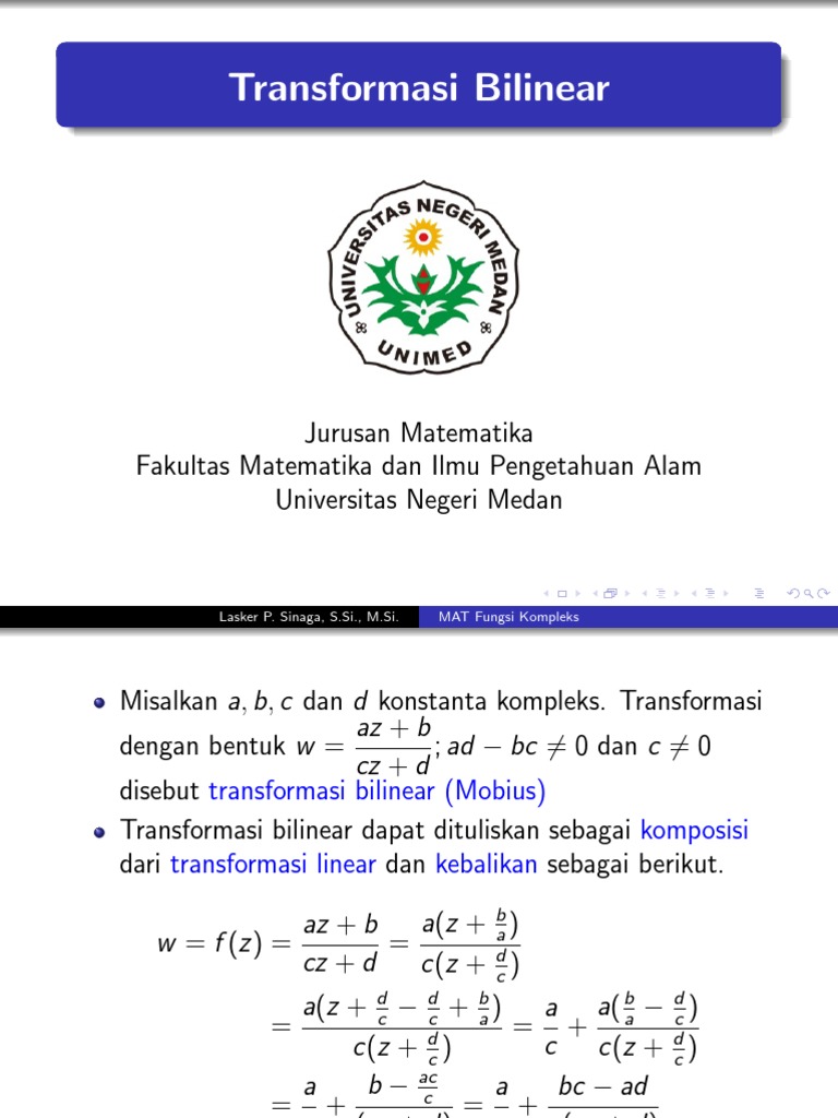 Transformasi Bilinear | PDF