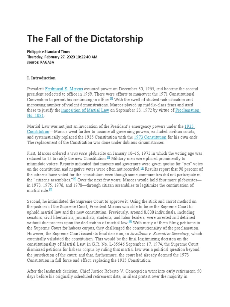 The Fall of The Dictator | PDF | Government | Elections