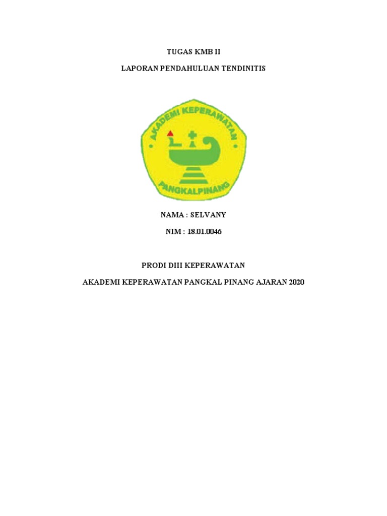 LP Tendinitis KMB Ii | PDF