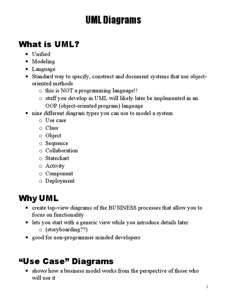 UML UML Diagrams | PDF | Class (Computer Programming) | Inheritance ...
