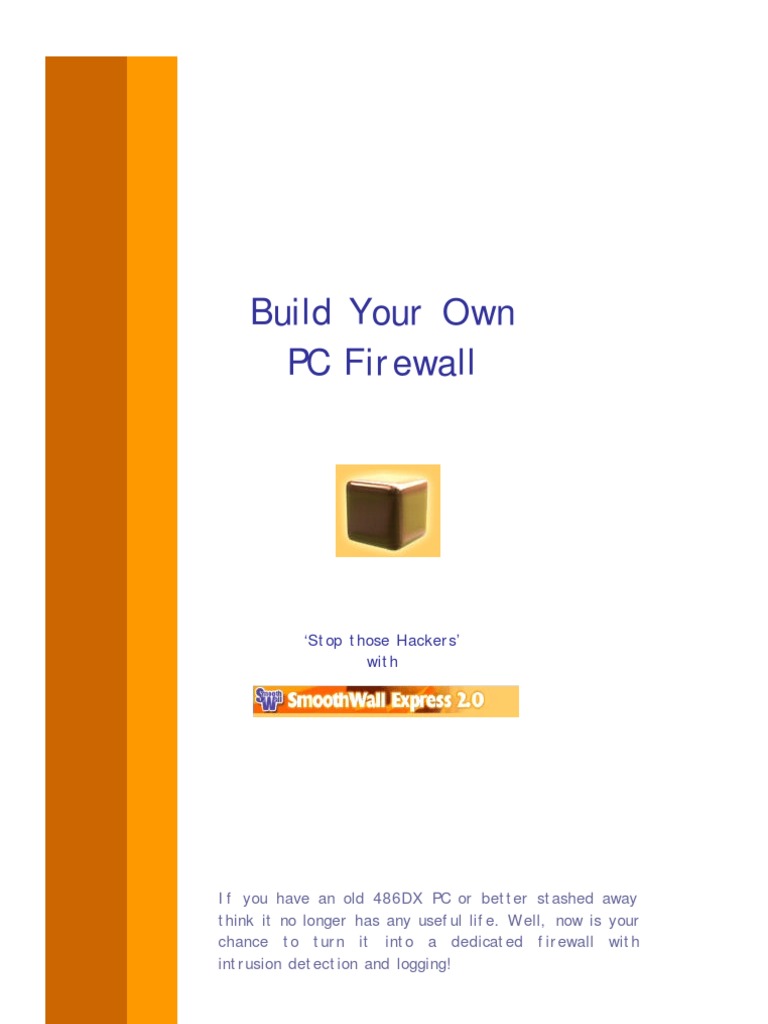 Build Your Own PC Firewall | PDF | Ip Address | Router (Computing)