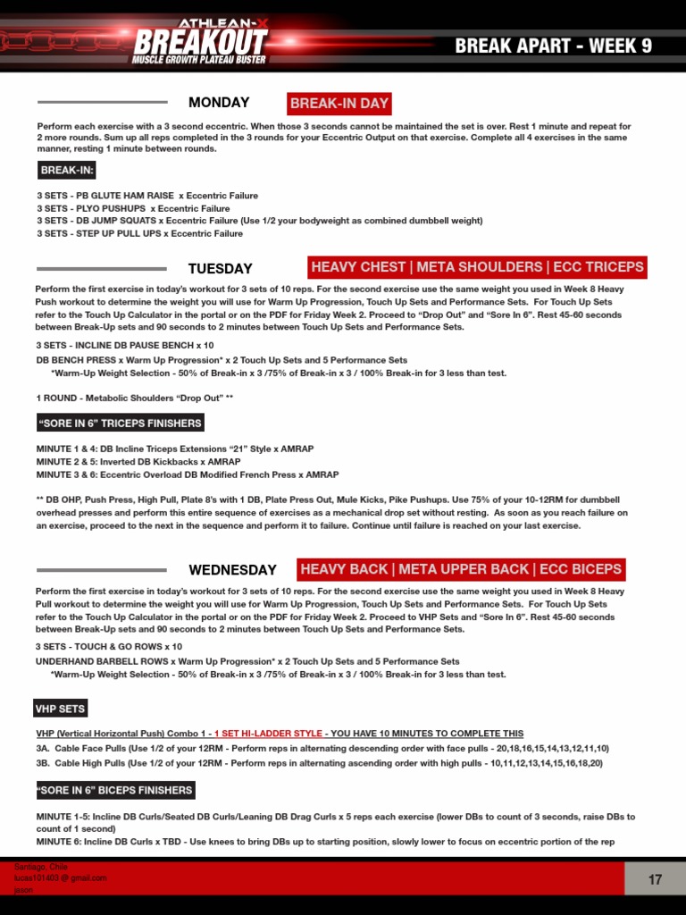 Breakout With Arms Month3 PDF | PDF | Strength Training | Recreation