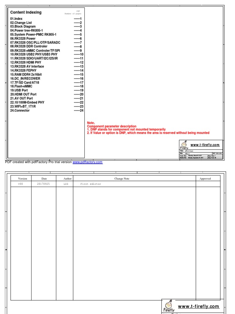 RK3328 Component Overview and Specs | PDF | Hdmi | Usb