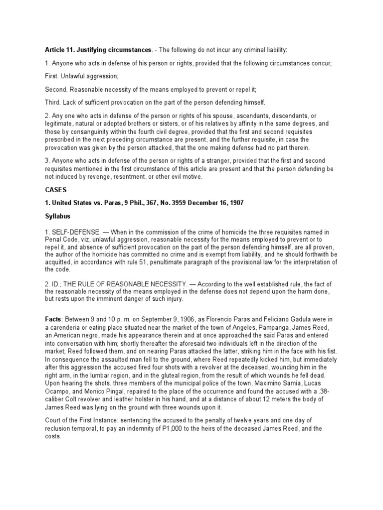 Justification Notes | PDF | Indemnity | Supreme Courts