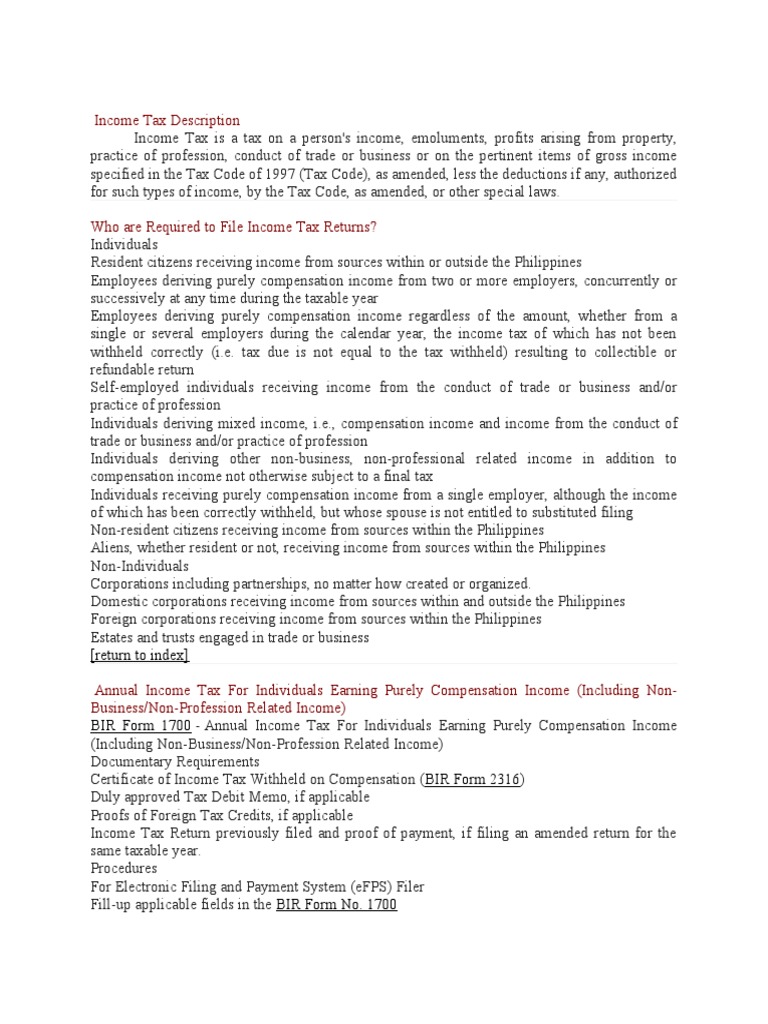 Income Tax | PDF | Taxation In The United States | Gross Income