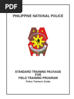 PNP Field Training Program Overview | PDF | Police | Officer (Armed Forces)