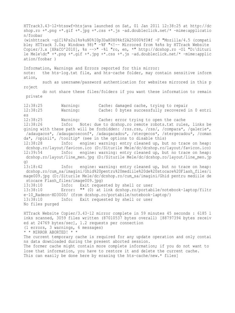 Hts Log | Download Free PDF | Cache (Computing) | Computer File