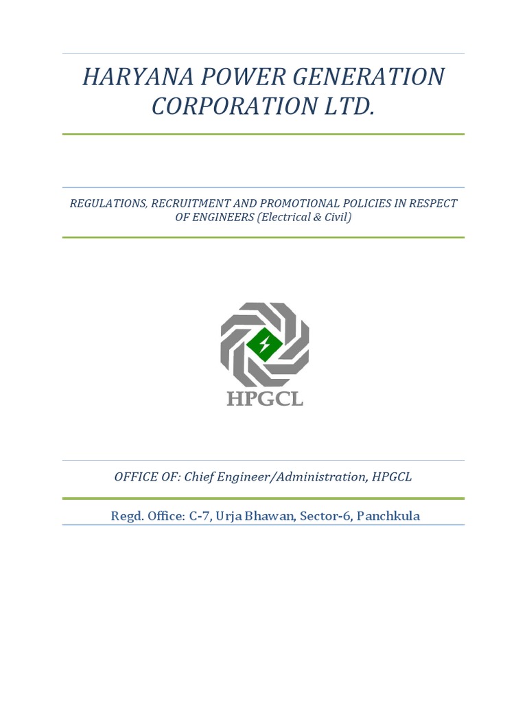 HPGCL RR Rules | PDF | Apprenticeship | Diploma