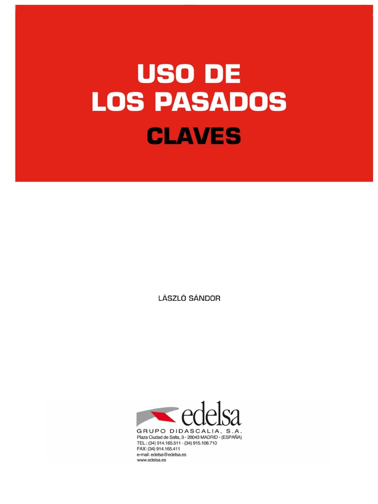 Uso de Los Pasados Soluzioni | PDF | Verbo | Gramática