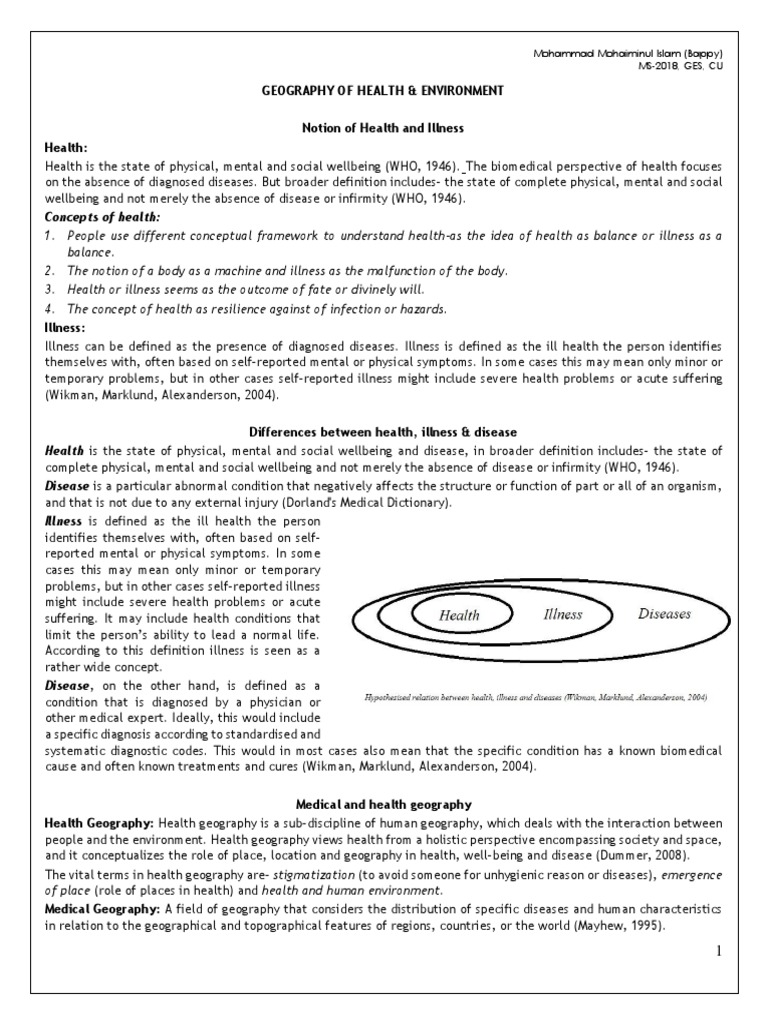 Health Geography and Wellbeing Insights | PDF | Hiv/Aids | World Health ...