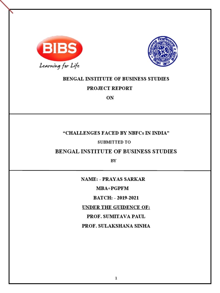 Challenges Faced By Nbfc In India Pdf Non Bank Financial