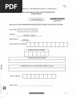 May June CSEC Biology Paper 2 - 2025 | PDF