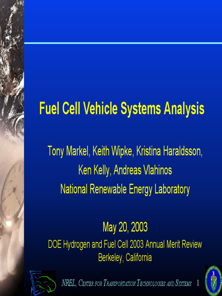 Fuel Cell Vehicle Systems Analysis | PDF | Fuel Cell | System