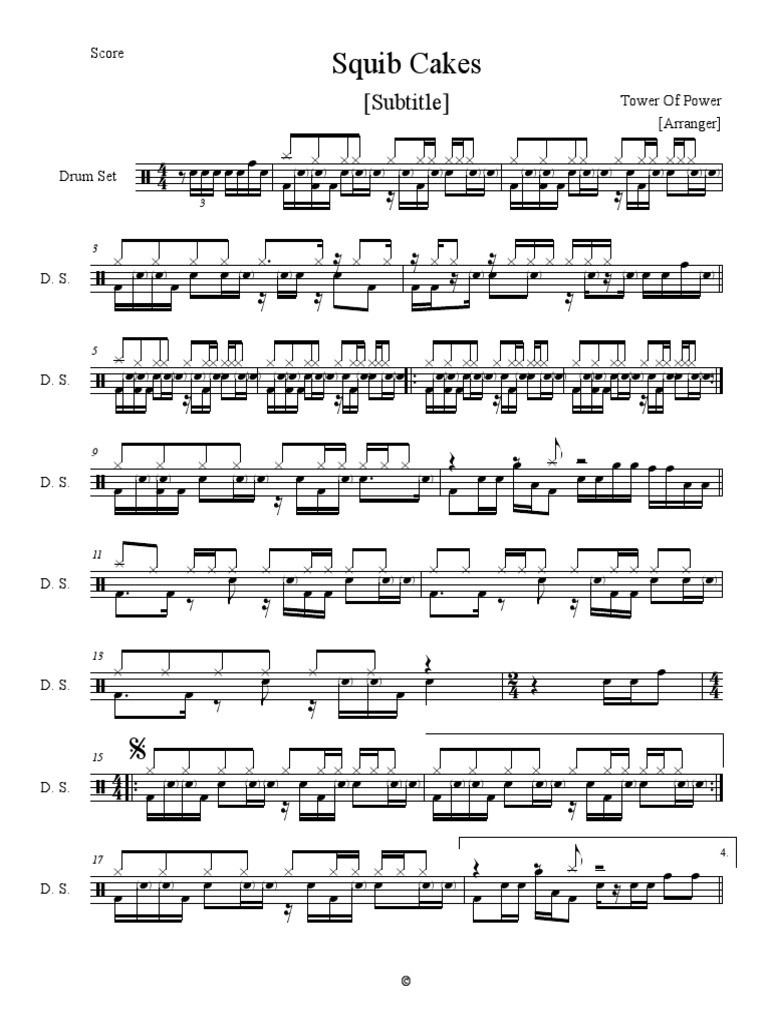 Squib Cakes Drums | PDF