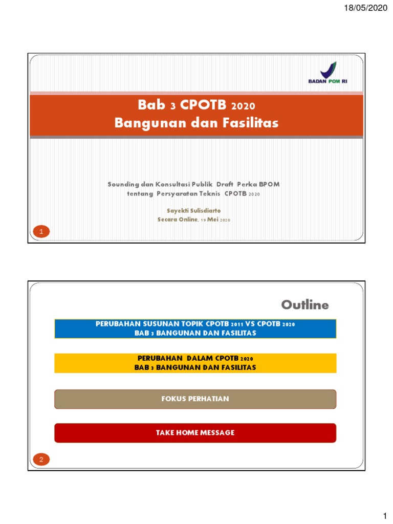 Bangunan-Fasilitas CPOTB 2020 - Sounding Draft CPOTB 2020 Bagi IOT - 18 ...