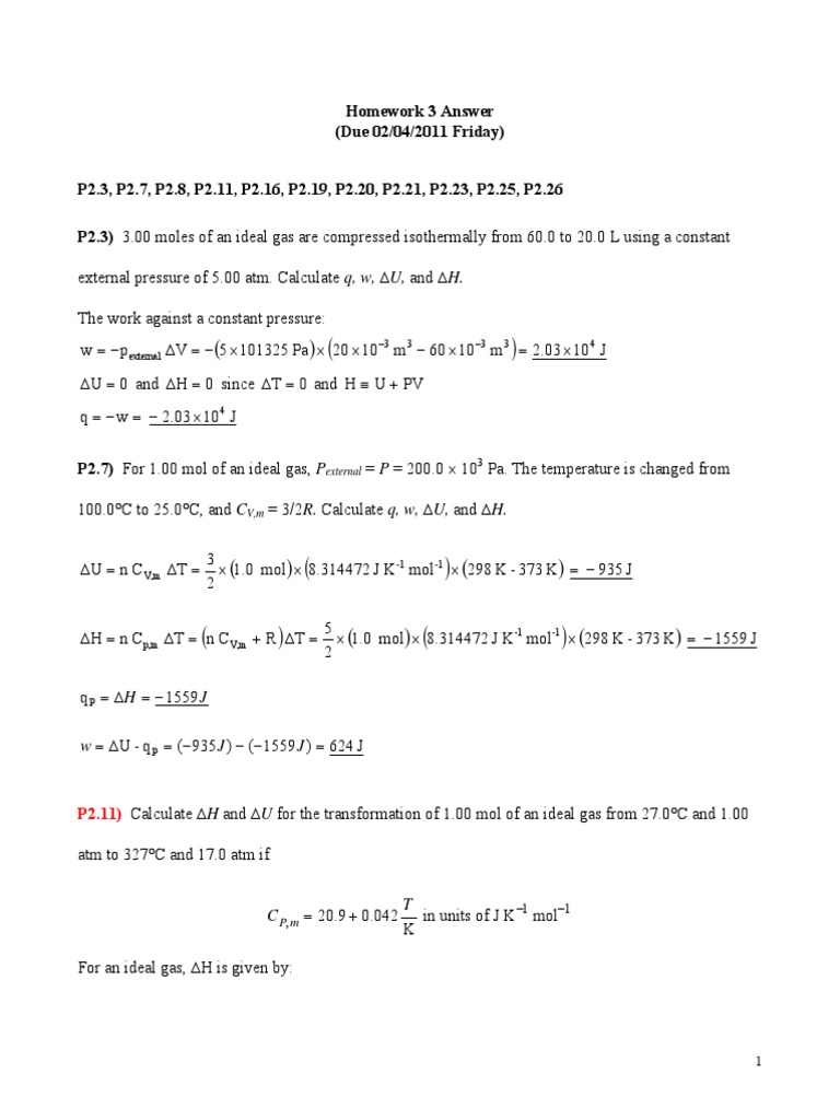 Thermo 1 | PDF | Gases | Materials