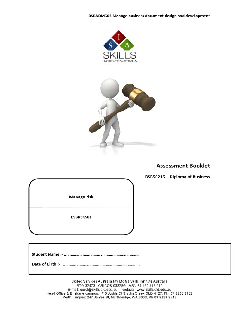 BSBADM506 Assessment Booklet V1.0 | PDF | Educational Assessment ...