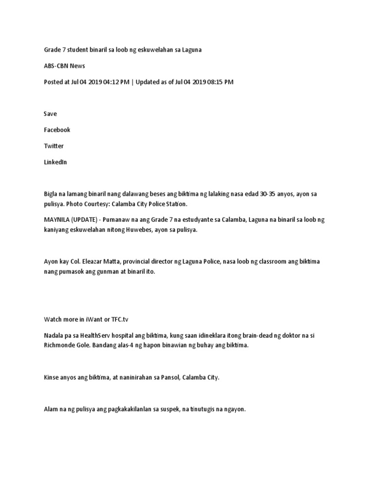 Grade 7 Student | PDF