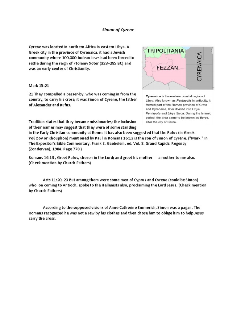Simon of Cyrene | PDF | Classics