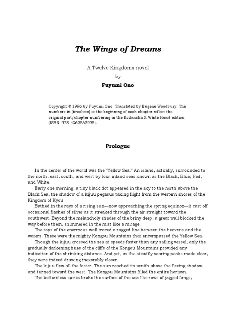 The Wings of Dreams | PDF | Sky | Inn