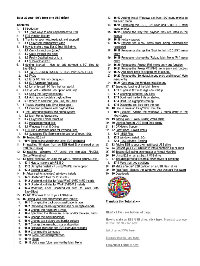 Boot All Your ISO's From One USB Drive! | PDF | Usb Flash Drive | Booting