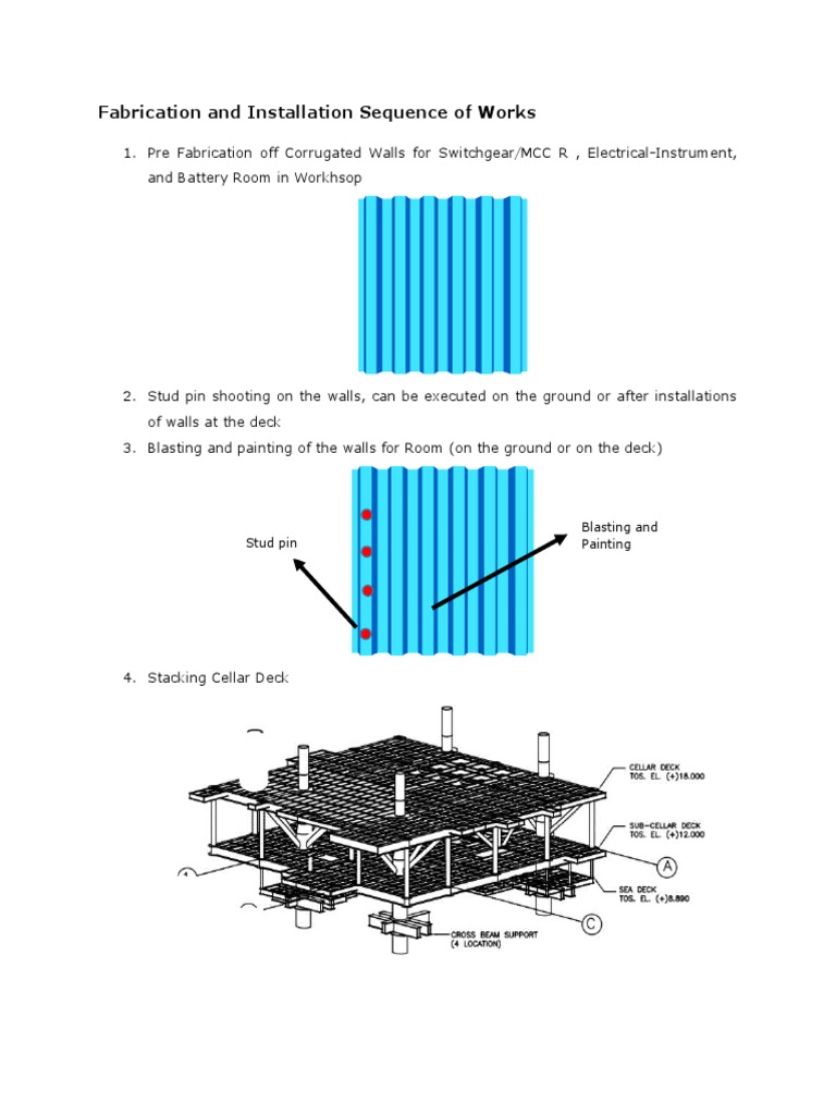 MCC Room Fabrication and Installation Guide | PDF | Duct (Flow ...