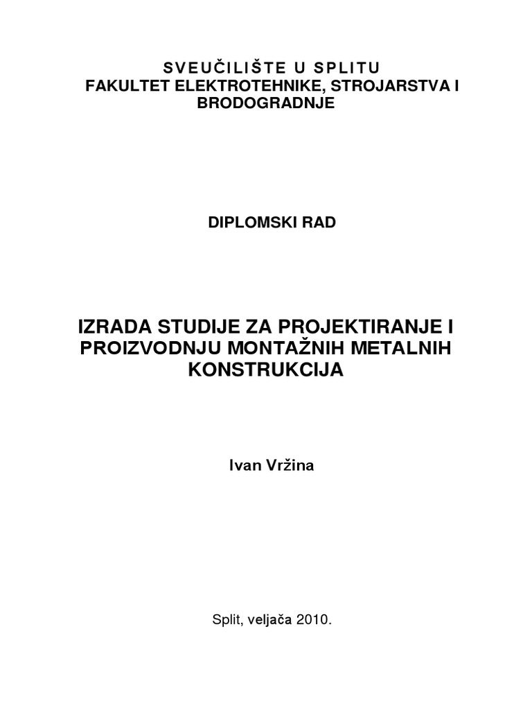 Ivan - Vrzina-Diplomski - Rad | PDF