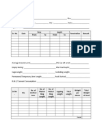 Daily Piling Report and Checklist-Bored Piles | PDF | Deep Foundation ...