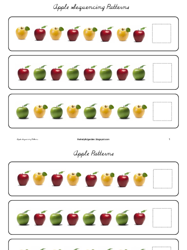 Apple Sequencing Patterns! 1 | PDF