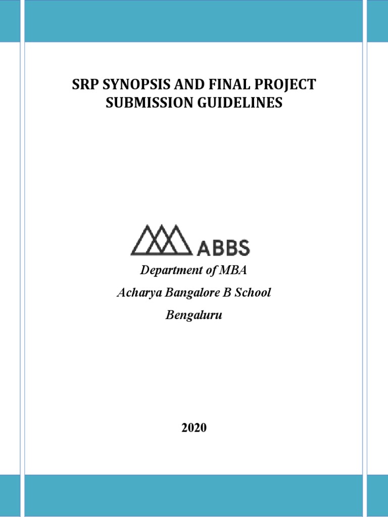 SRP Guidelines SUBMISSION 2020 PDF | PDF | Written Communication ...