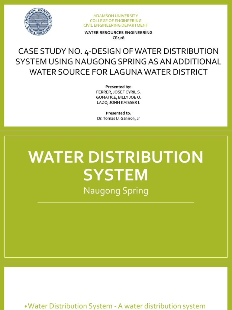 Naugong Spring Water System Design | PDF | Water And The Environment ...