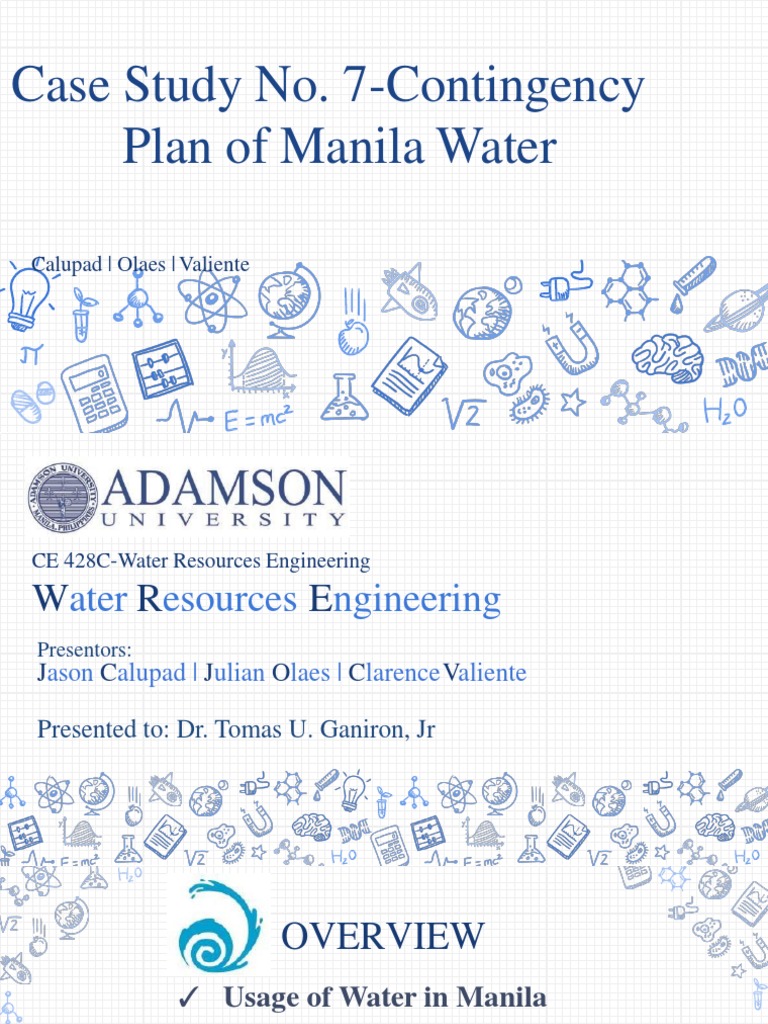Manila Water Contingency Plan Case Study | PDF | Sewage Treatment ...