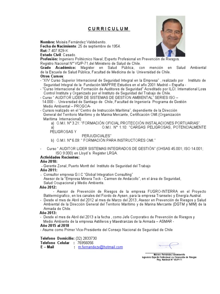 Curriculum Vitae 2020 - RESUMIDO | PDF | Chile | Educación avanzada