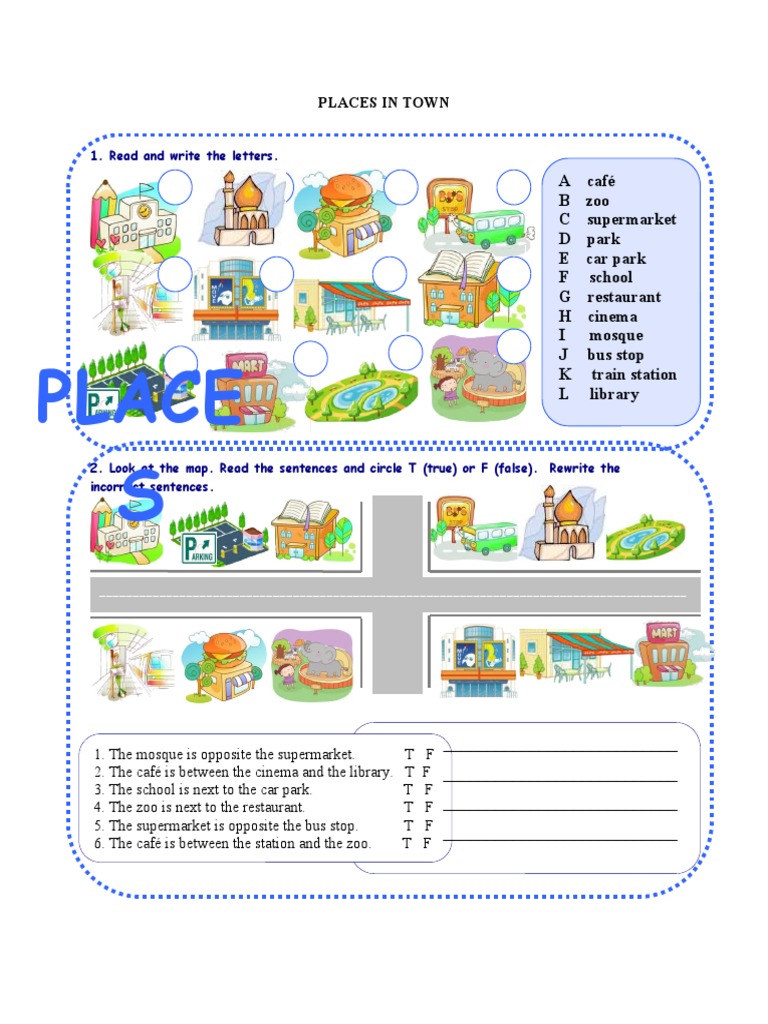 Place S: Places in Town | PDF