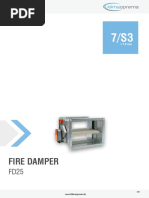 Fire Damper Model 0160 Manual | PDF | Duct (Flow) | Drywall