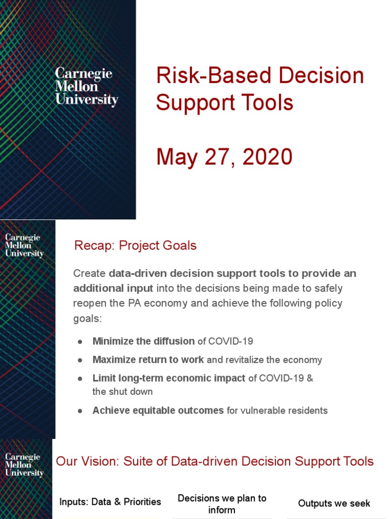 CMU Risk-Based Decision Support Tool | PDF | Risk | Policy