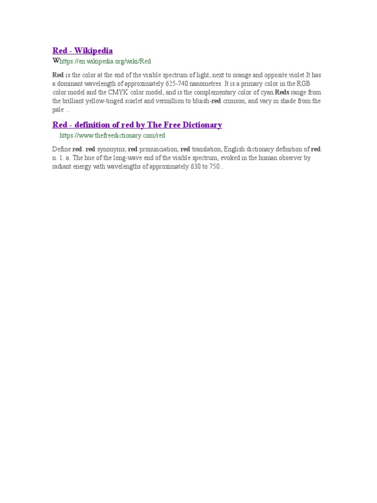 Red - Wikipedia: Red Is The Color at The End of The Visible Spectrum of ...