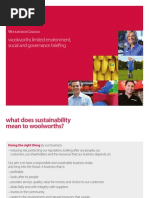 Woolworths 2024 Sustainability Strategy Analysis | PDF | Sustainability ...